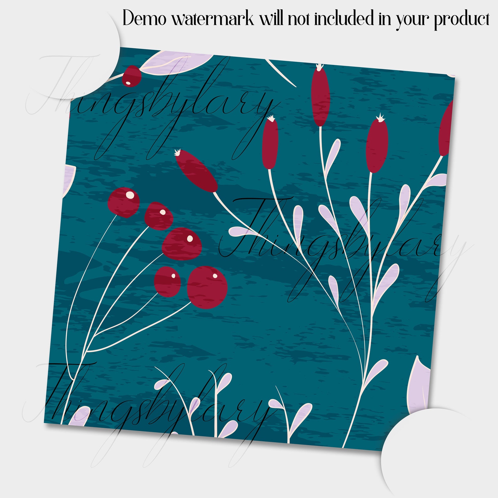 12 Winter Floral Digital Papers in Vintage Theme Color in 12 | Etsy