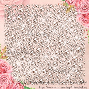 16 Real Diamond Overlay Images, Seamless Pattern, 16 Colors, Diamond ...
