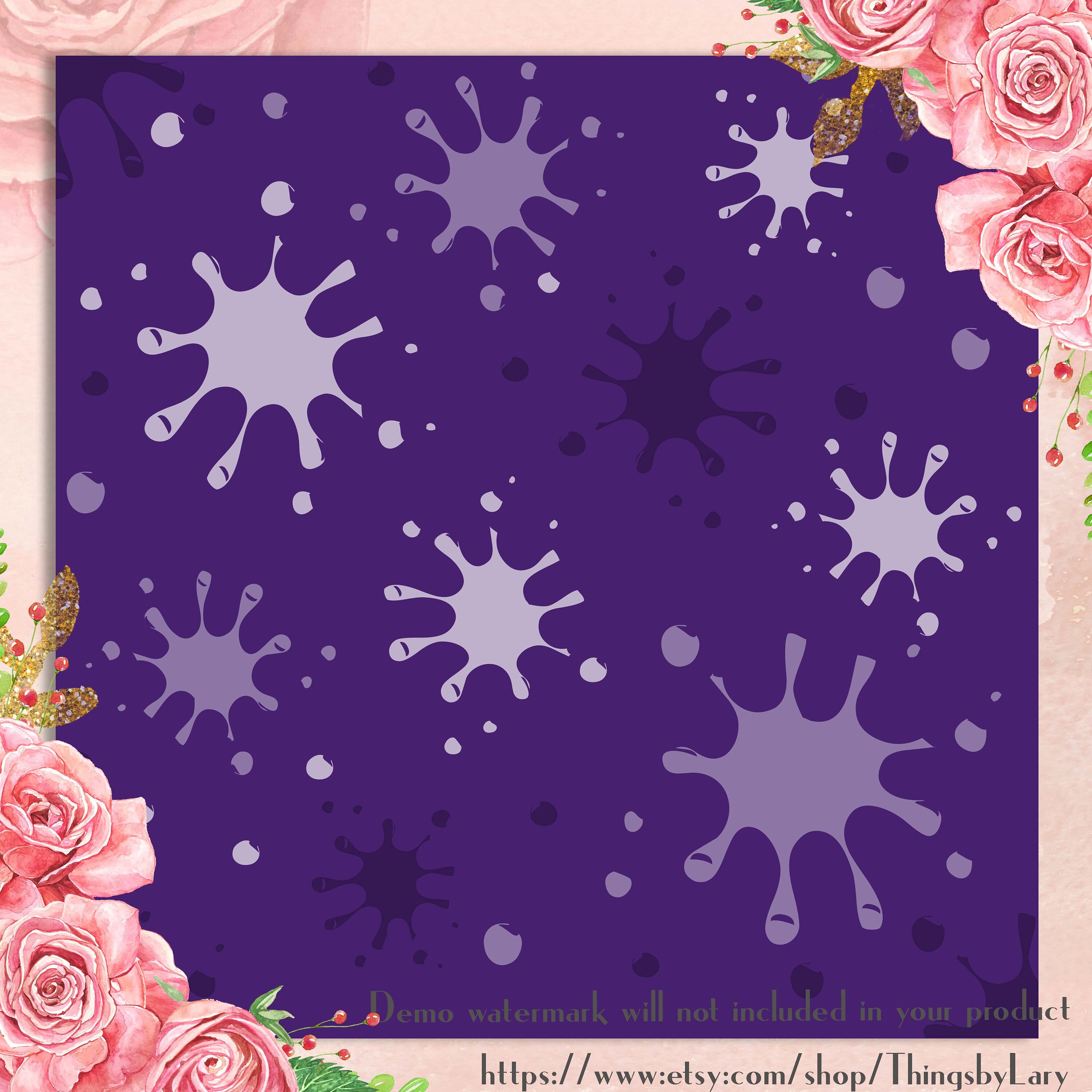 100 Seamless Splash Paint Papers 12 Inch 300 Dpi Instant - Etsy