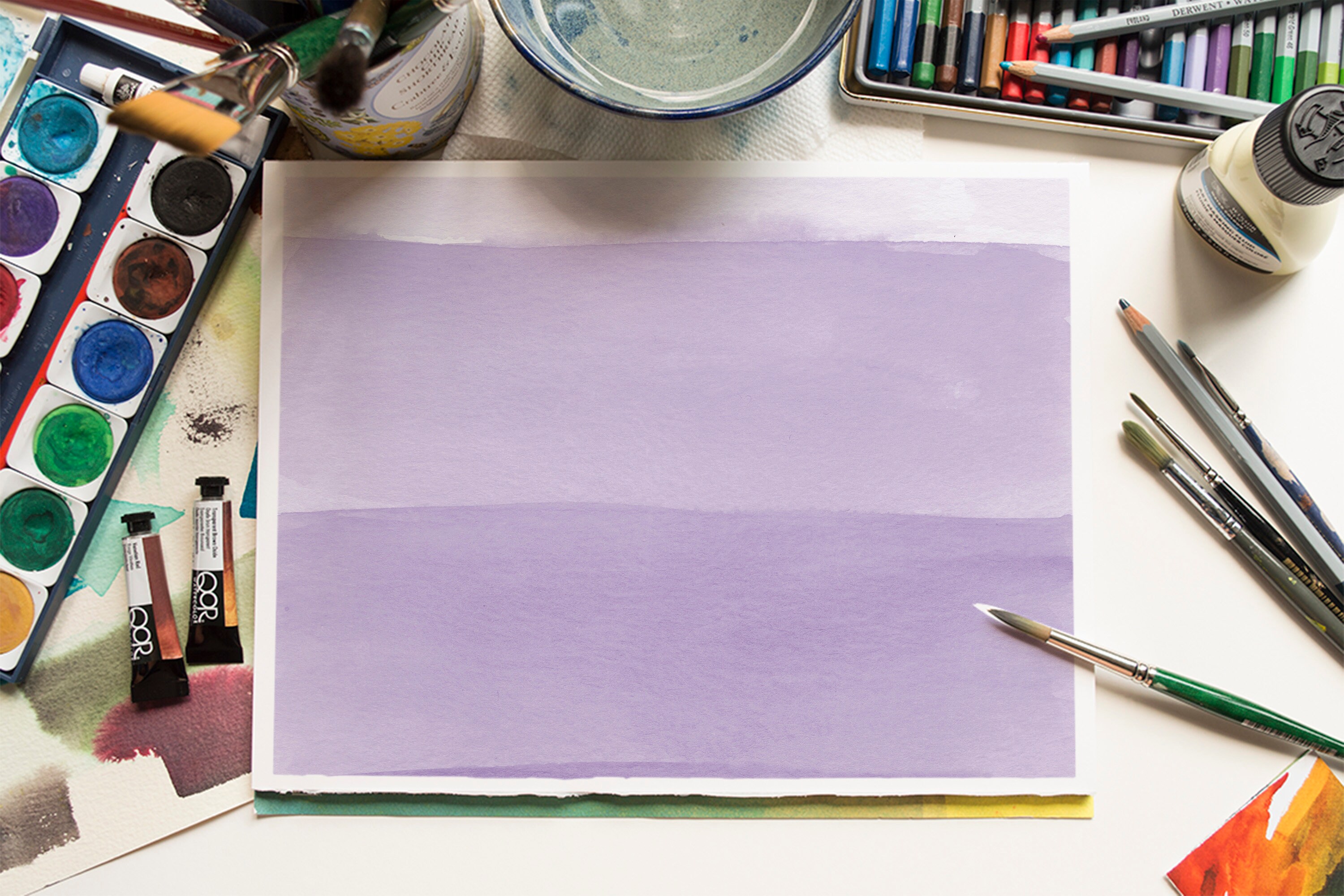 100 Blended Watercolor Paint Texture Digital Papers 12x12in 300 Dpi ...