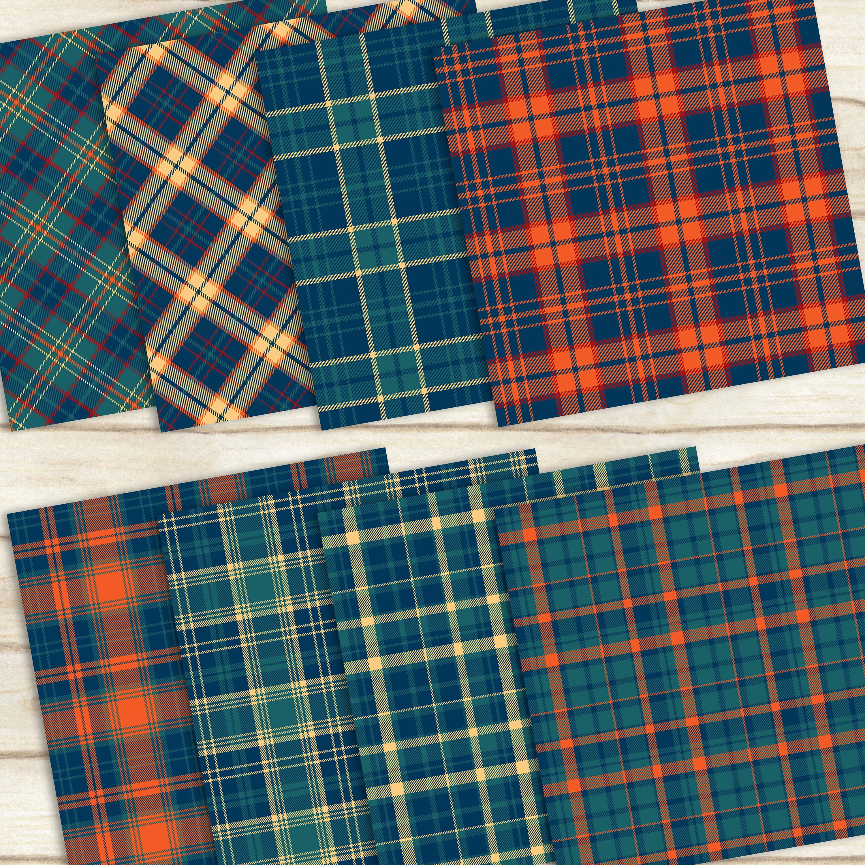 16 Princess Plaid Tartan Seamless Papers 12inch 300 Dpi Instant ...
