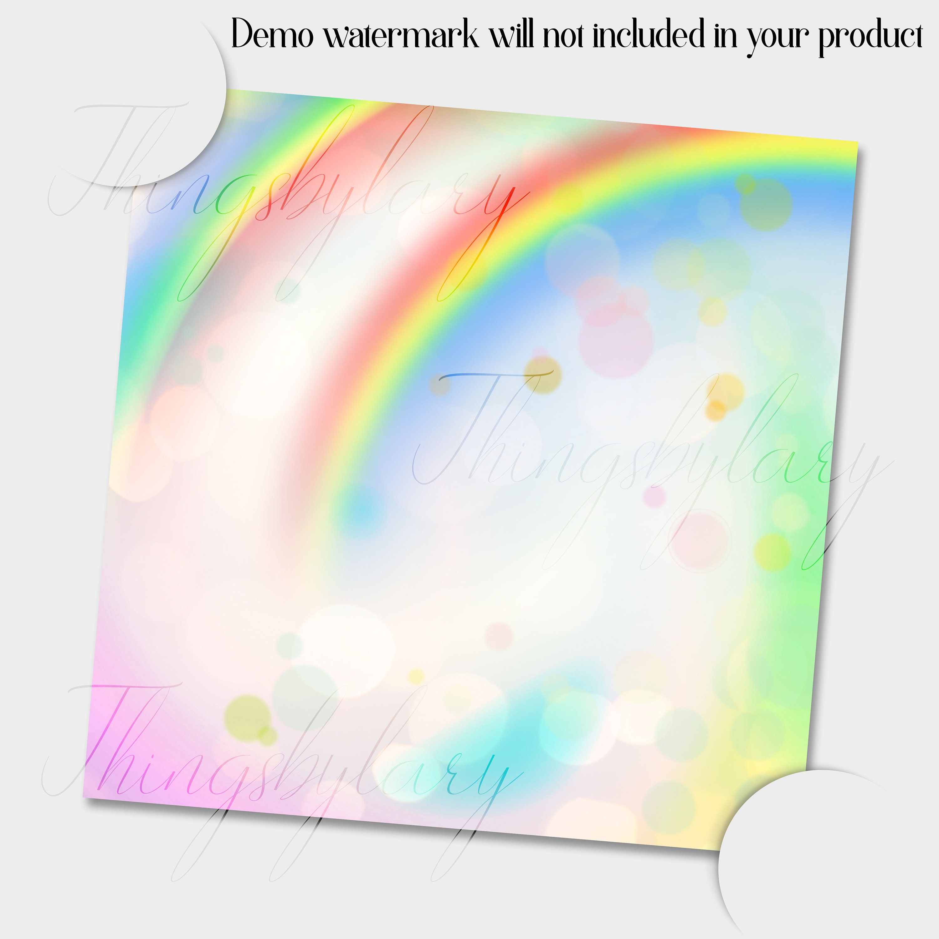 30 Rainbow Shimmering Bokeh Digital Papers 12x12 300 Dpi - Etsy