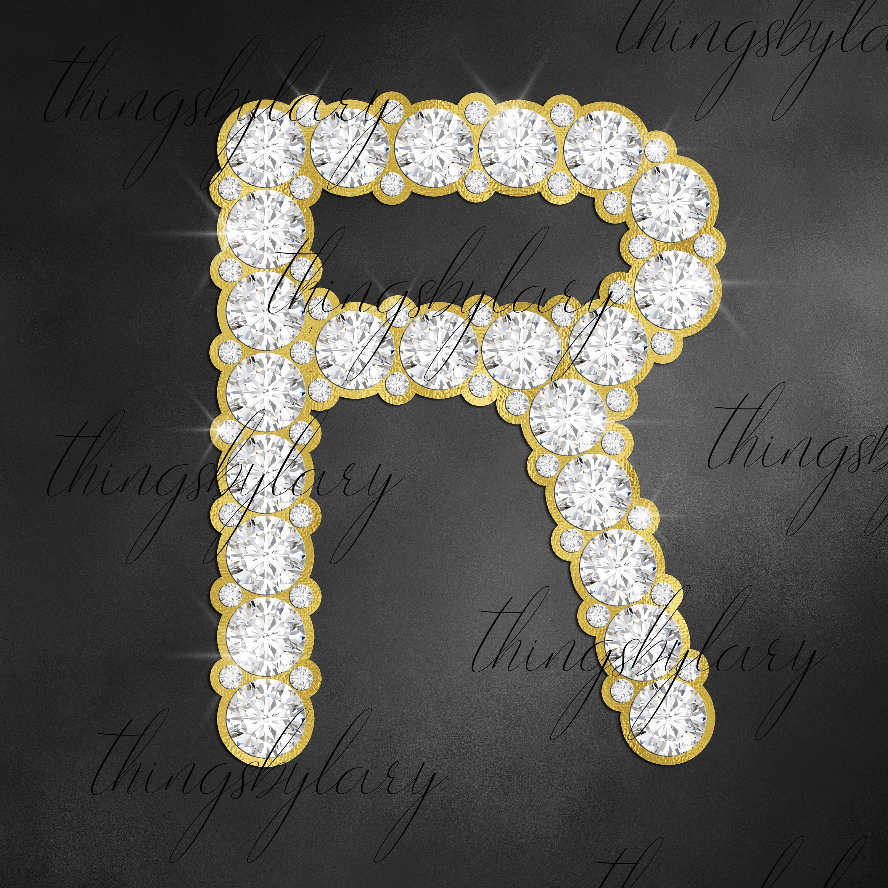 81 Gold and Diamond Alphabet Number Symbol Clip Arts (NOT FONT) 300 Dpi ...
