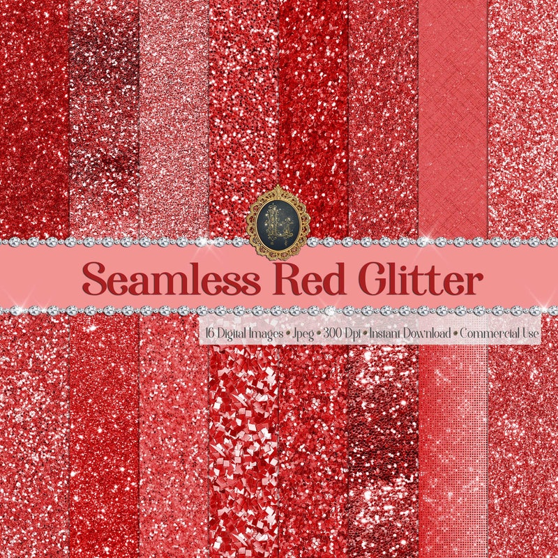 Red Glitter - Etsy