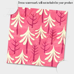 12 Winter Pattern Digital Papers in Vintage Theme Color in 12 Inch ...