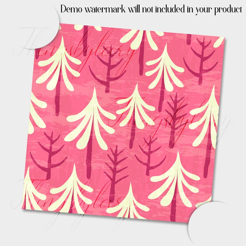 12 Winter Pattern Digital Papers in Vintage Theme Color in 12 Inch ...