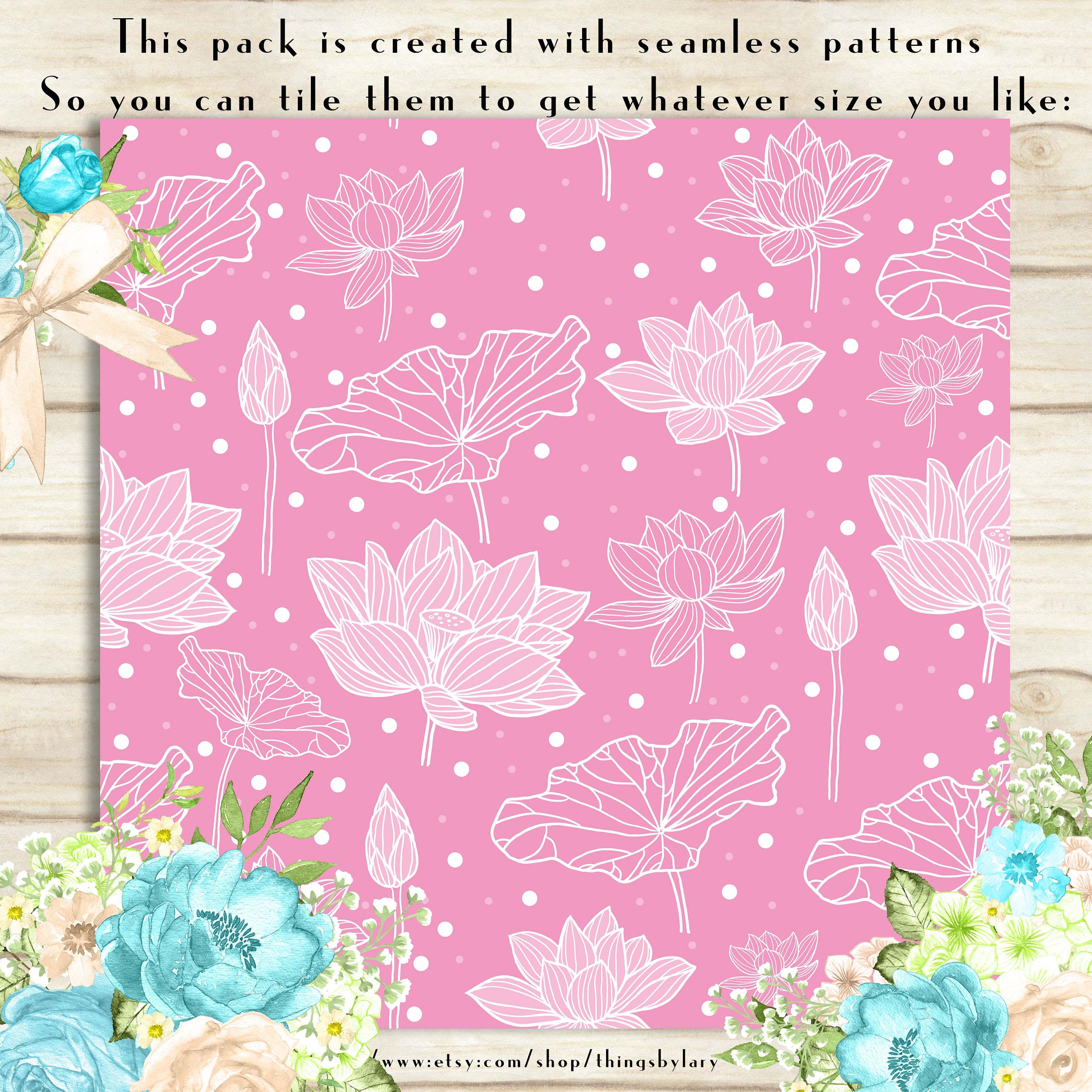 100 Seamless White Lotus Papers in 12 X 12 300 - Etsy