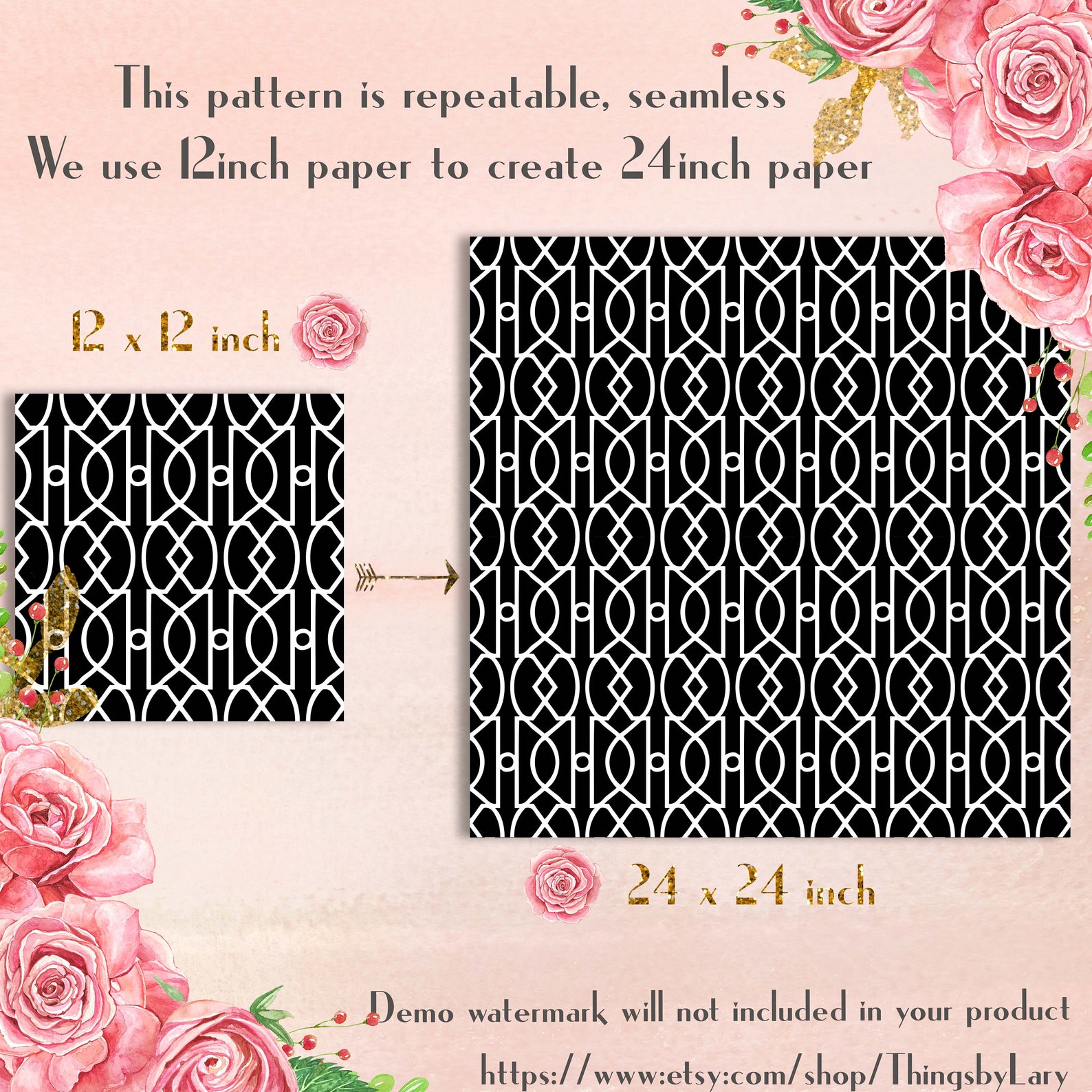 30 Seamless Black & White Basic Common Home Decor Prints Patterns ...