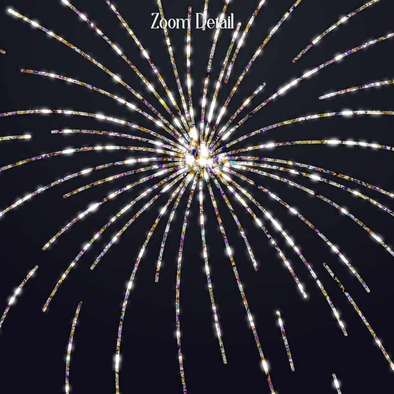 16 Glitter Glowing Fireworks Overlay Image Commercial Use New Year Eve ...