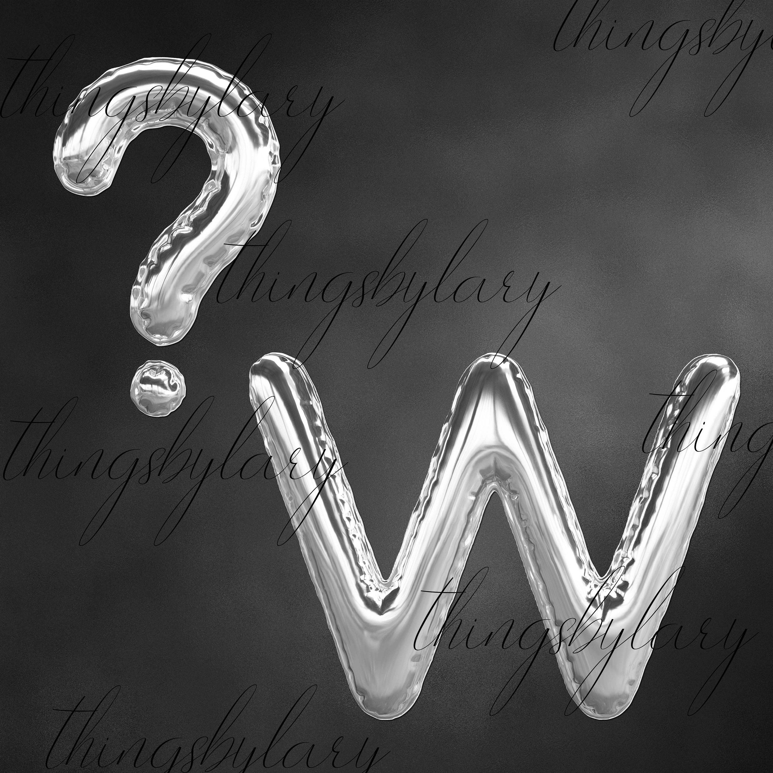 Luxury Silver Balloon Alphabet Number 41 Digital Images Clip Arts PNG ...