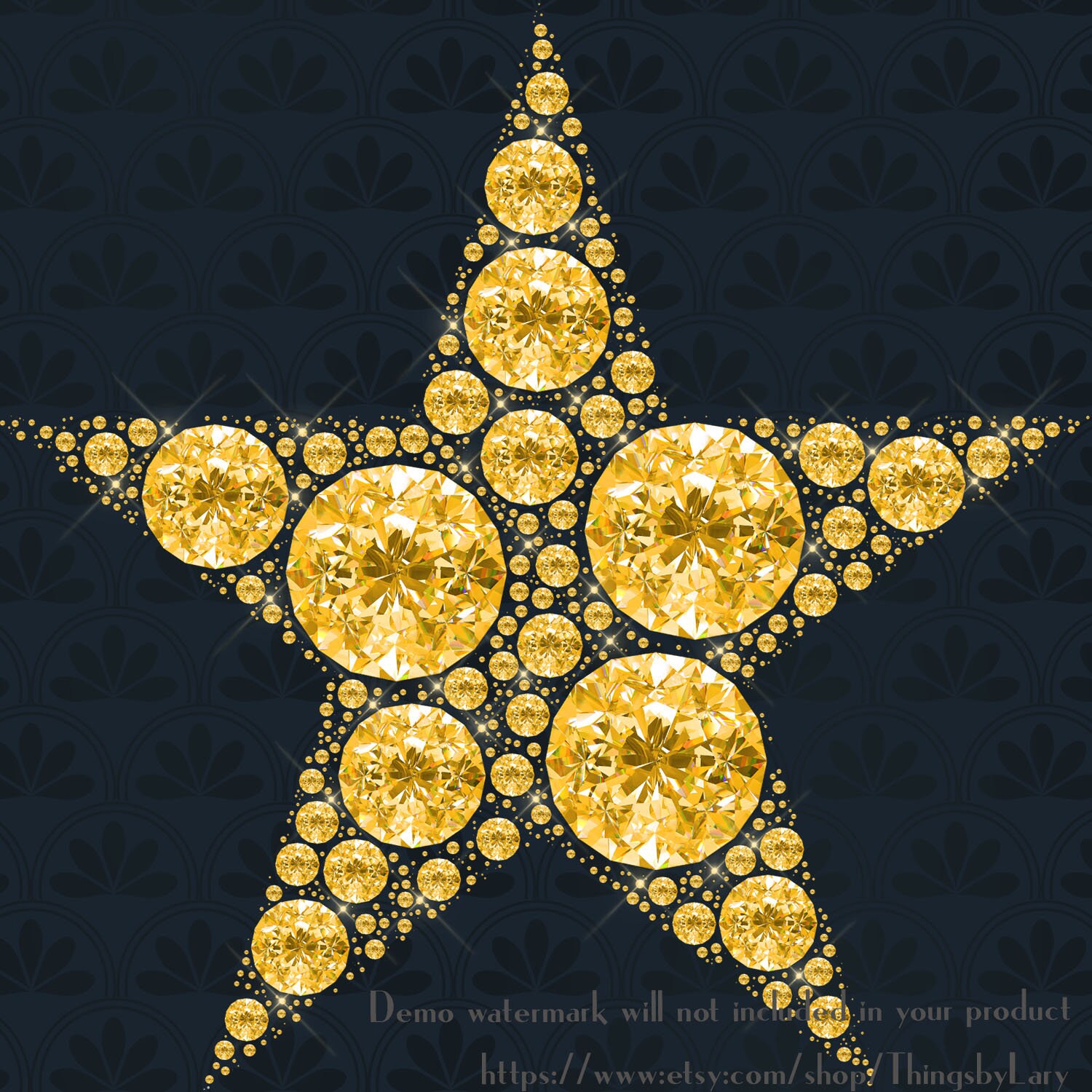 40 Diamond and Pearl Star Cliparts 300 Dpi Instant Download | Etsy