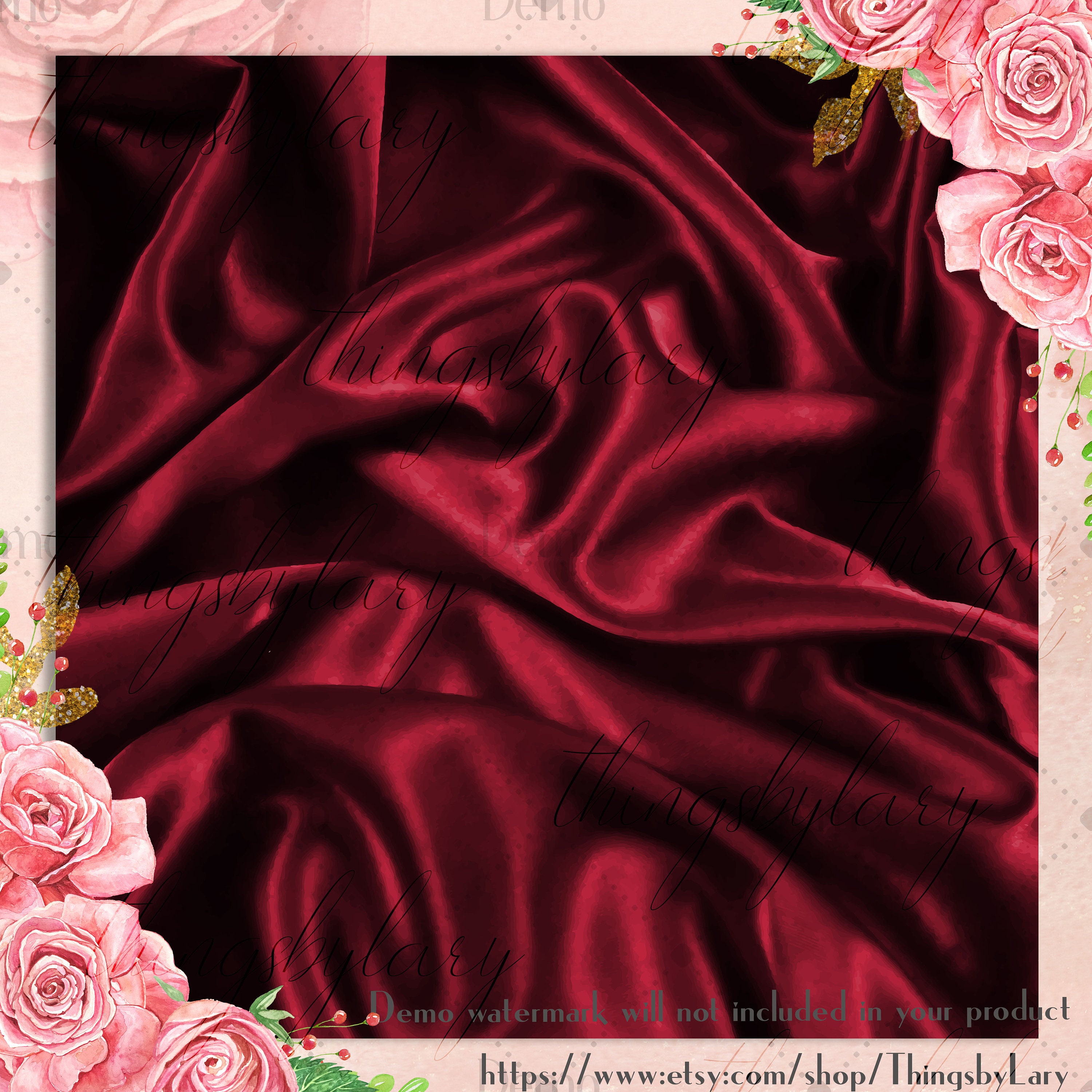 16 Red Silk Texture Paper, Luxury Wedding, Scrapbook, Sparkle, Satin ...