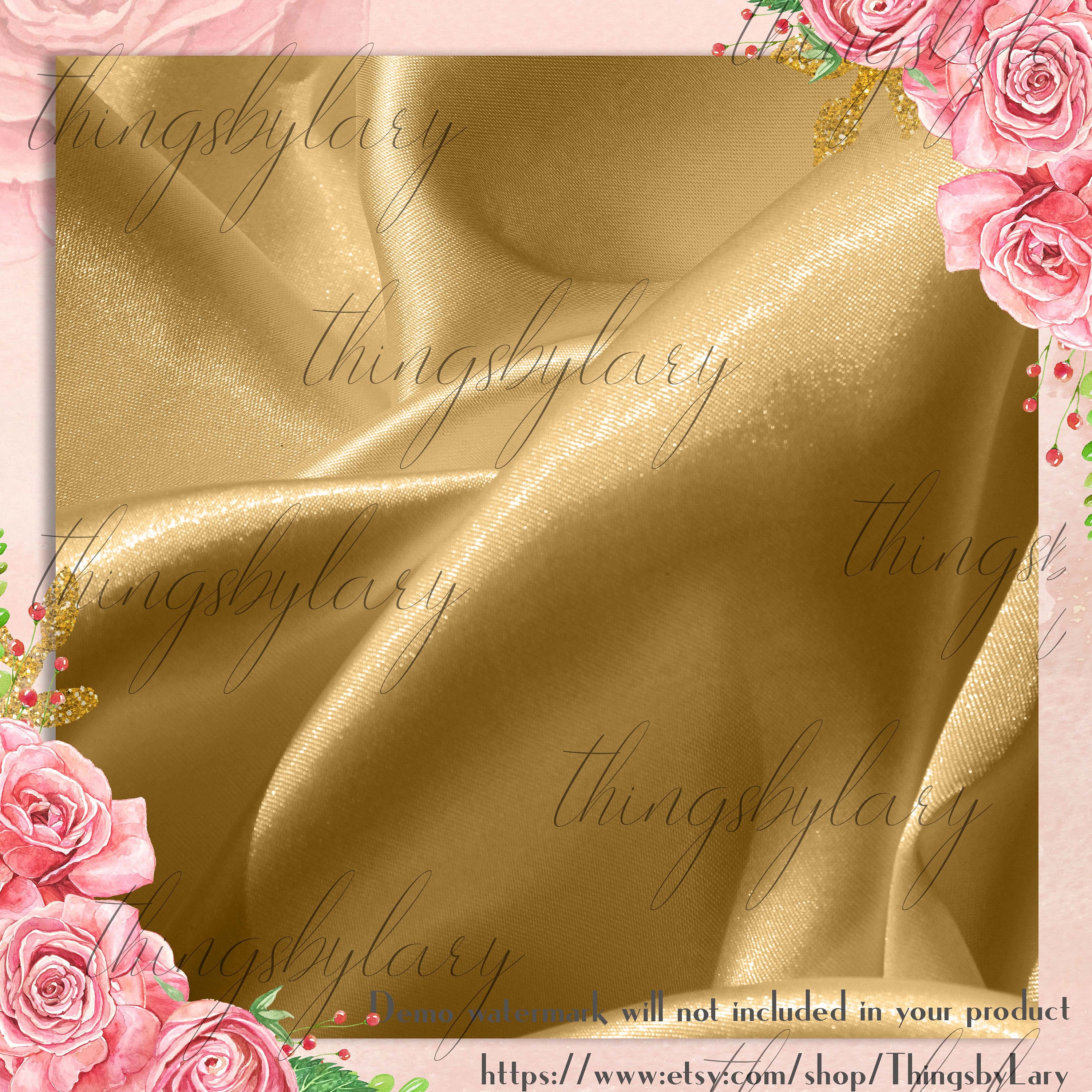 42 Antique Gold Satin Silk Cloth Papers 12 Inch 300 Dpi | Etsy