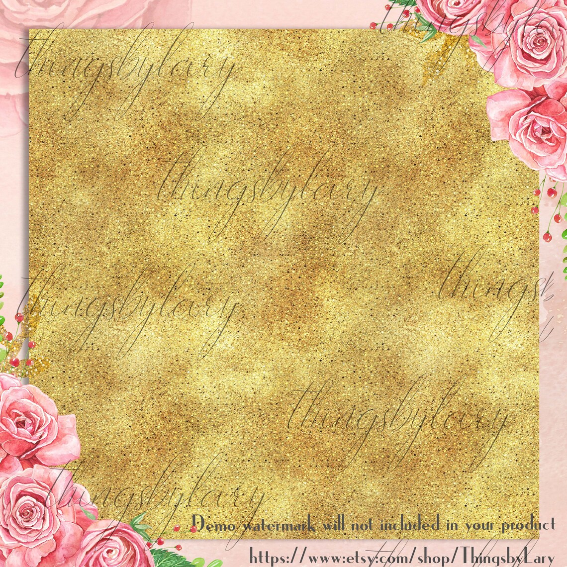 34 Glam Gold Papers 12 inch 300 Dpi Planner Paper Commercial | Etsy