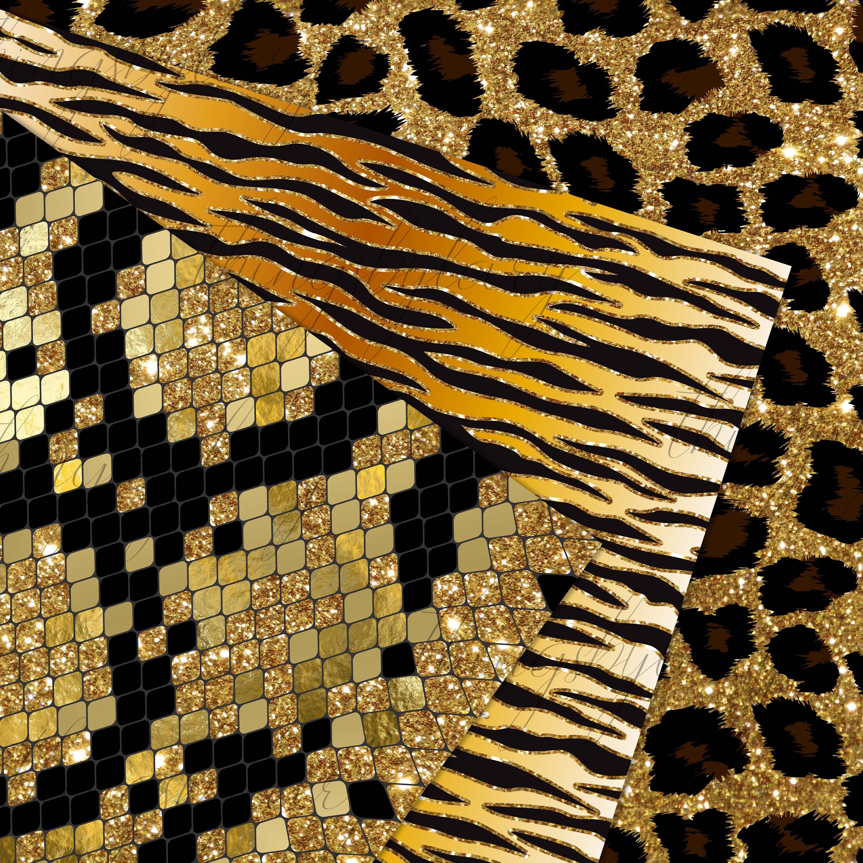 16 Seamless Glitter Animal Skin Prints Digital Papers 12" 300 Dpi ...