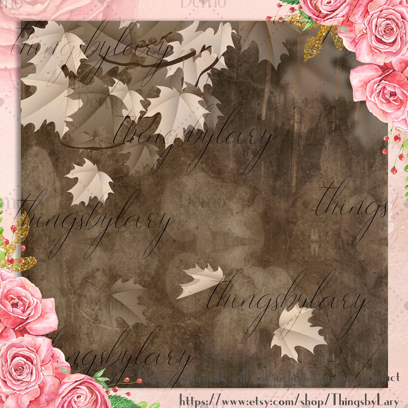 18 Fall Leaf Digital Papers 300 Dpi Instant Download Commercial Use ...