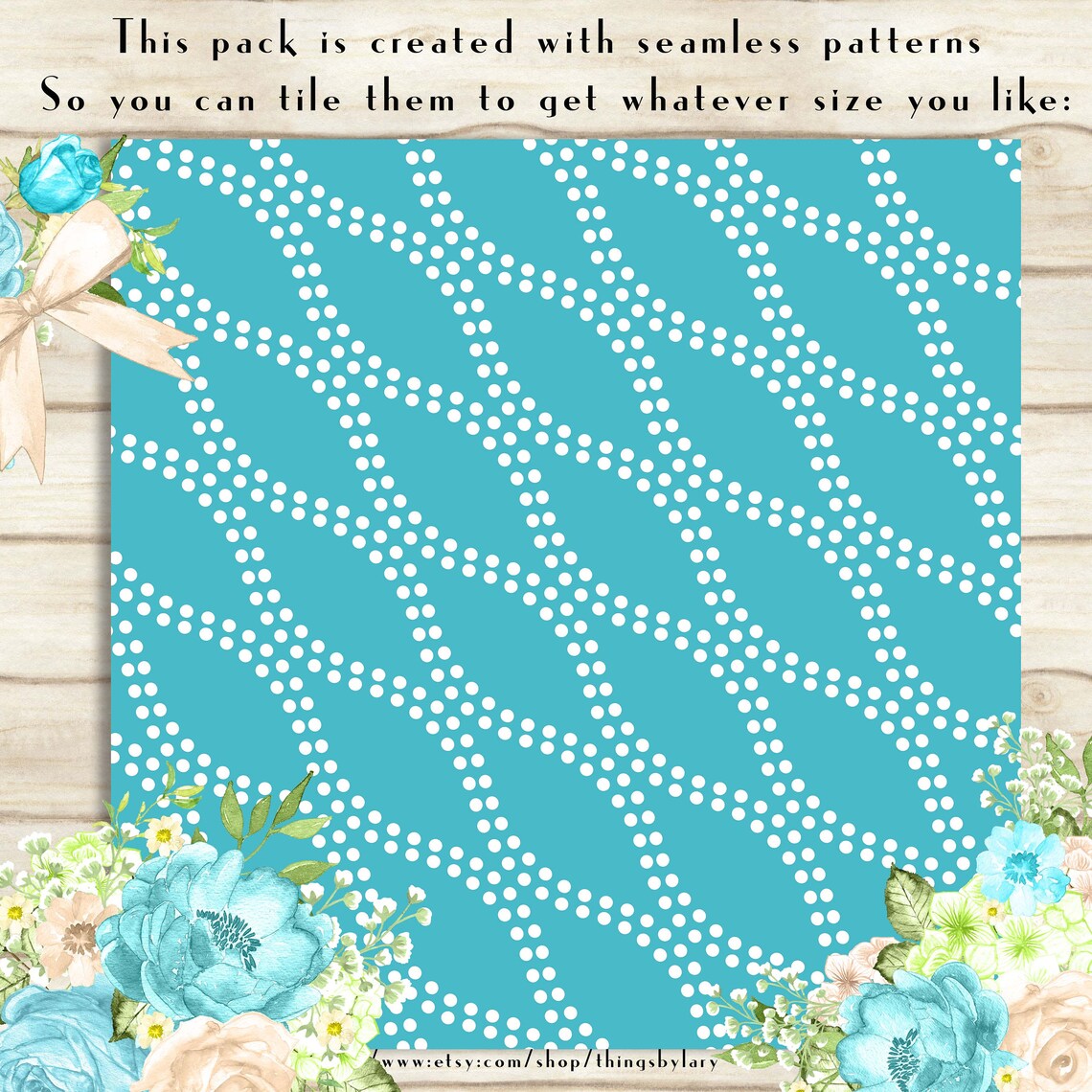 100 Seamless Wave Dot Papers in 12" X 12", 300 Dpi Planner Paper, 100 ...