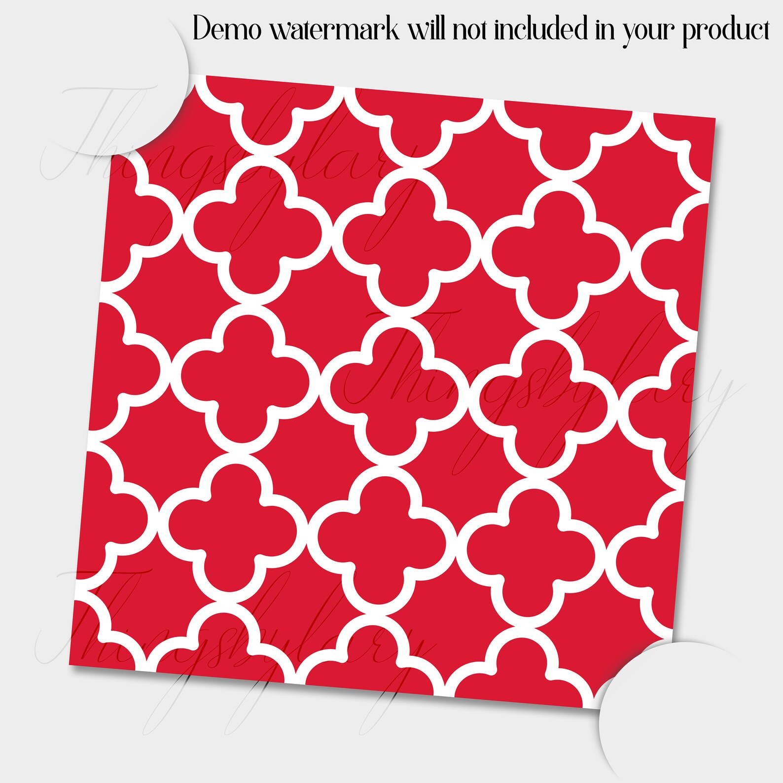 100 Seamless White Quatrefoil Pattern Papers 12 Inch 300 Dpi | Etsy