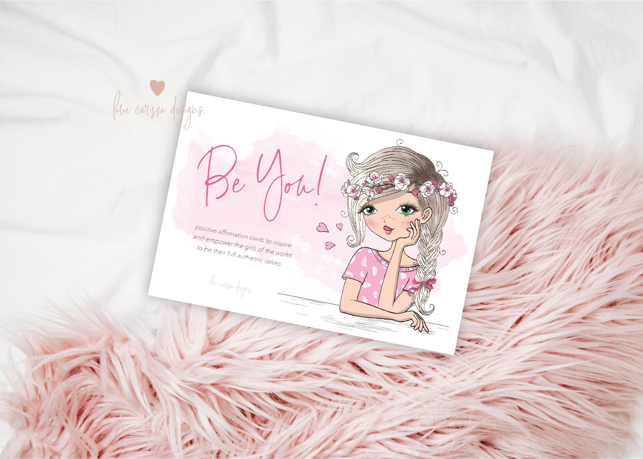 Be You Positive Affirmation Cards Tween Girls Personal - Etsy