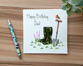 Gardener Birthday Card | Etsy UK