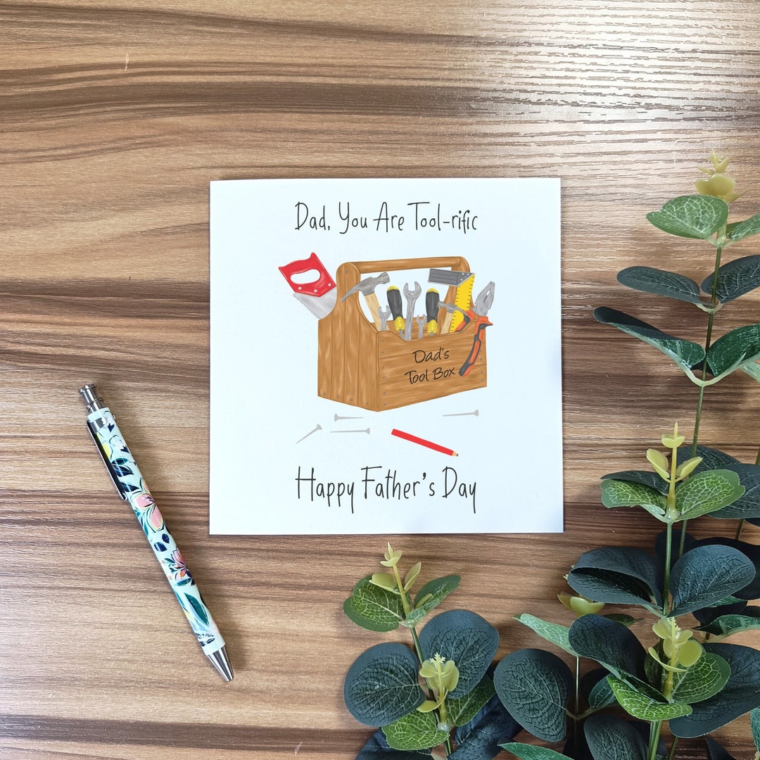 Tool Box Father's Day Card | DIY Card for Grandad | Dad's Tools ...