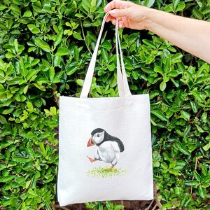 Personalised Puffin Tote Bag | Dancing Puffin Design | Gifts for Her - Etsy