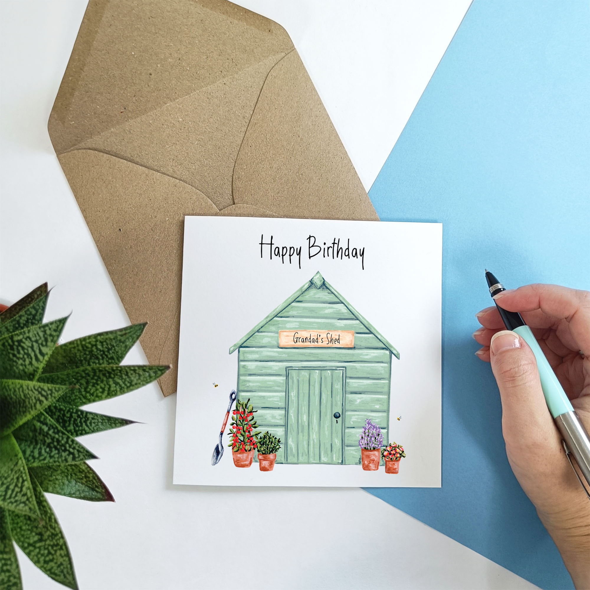 Personalised Shed Birthday Card Garden Shed Card - Etsy