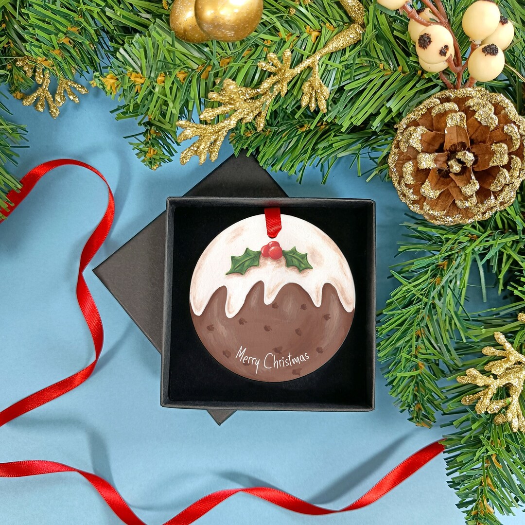 Christmas Pudding Decoration | Personalised Christmas Tree Ornament ...