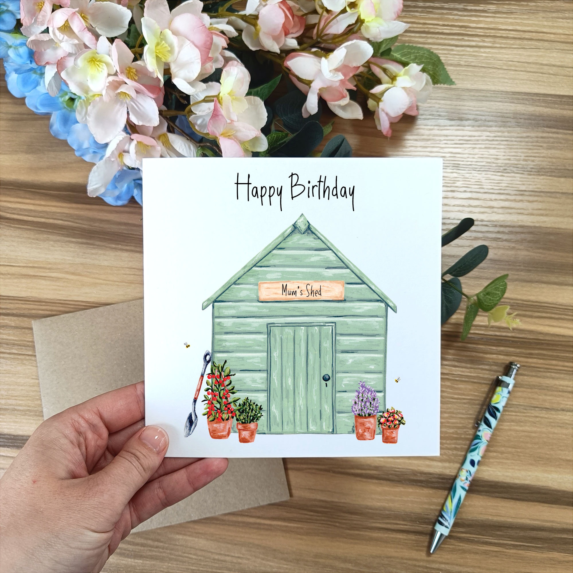 Personalised Shed Birthday Card Garden Shed Card - Etsy
