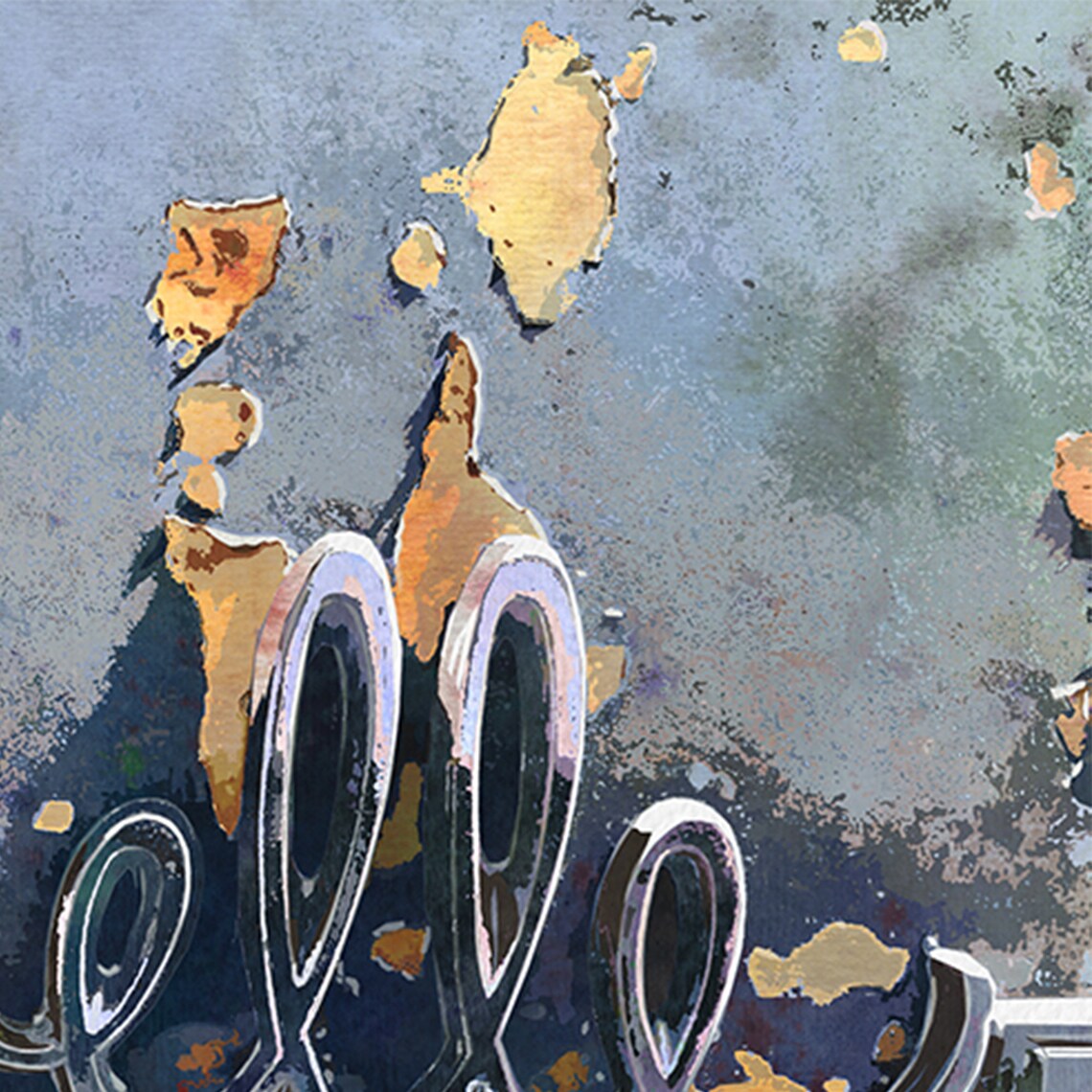 Chevelle by Chevrolet Art Print Patina & Chrome Chevy Chevelle ...