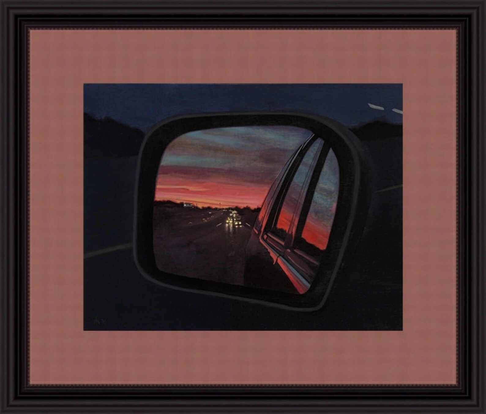 West Texas in the Rearview Mirror Art Print Limited Edition - Etsy