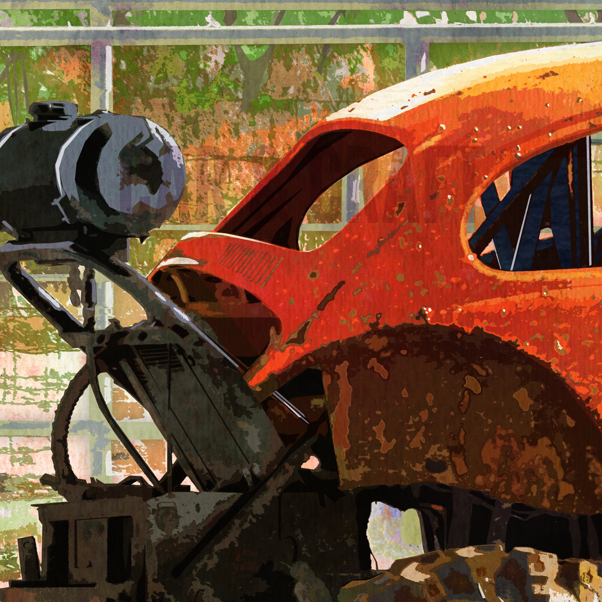 Bug Nasty Mud Bogger - Volkswagen Beetle Monster Car Art Print - Etsy