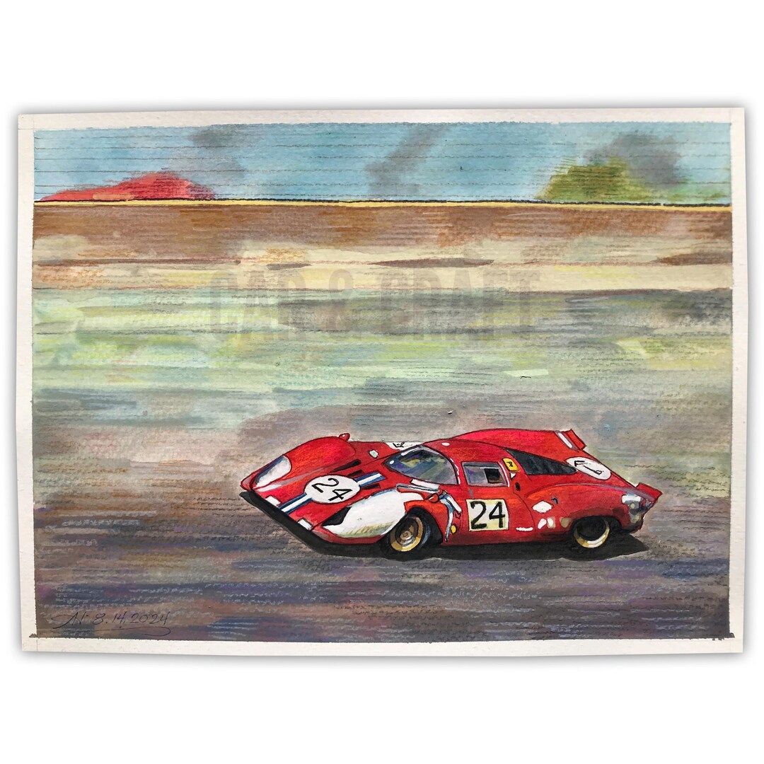 Retro Formula One - Ferrari 312P at 24 Hours of Daytona 1970 - Original ...