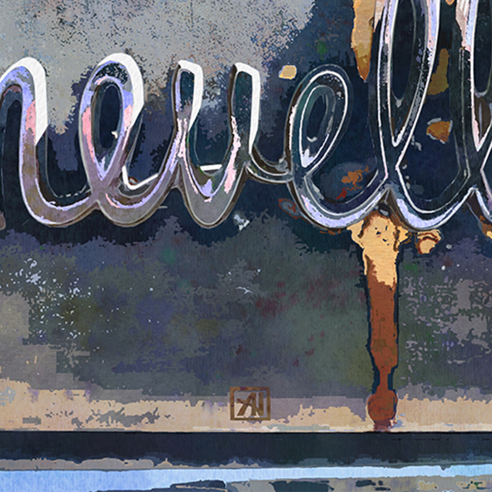 Chevelle by Chevrolet Art Print Patina & Chrome Chevy Chevelle ...