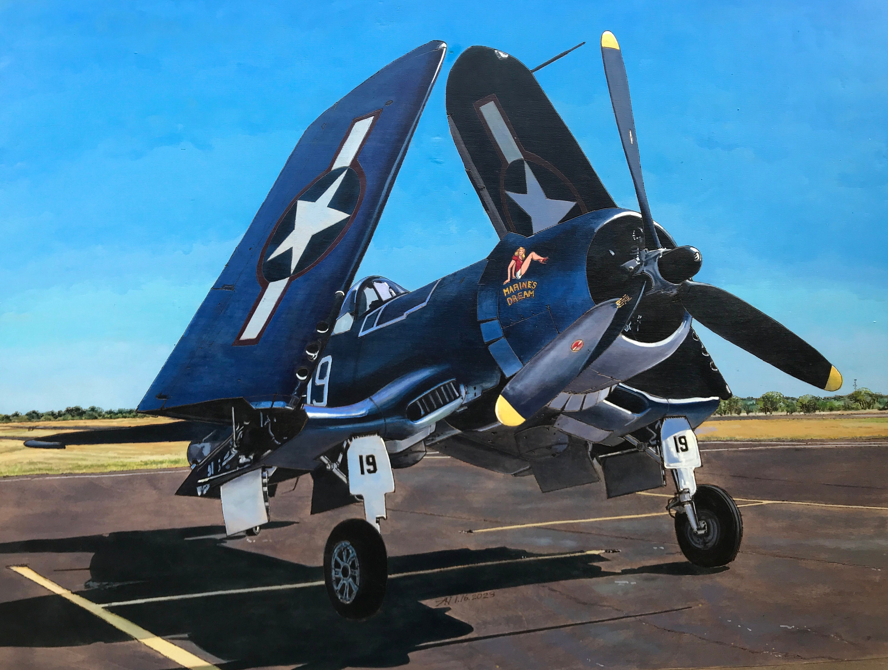 Us Ww2 Aircraft Art