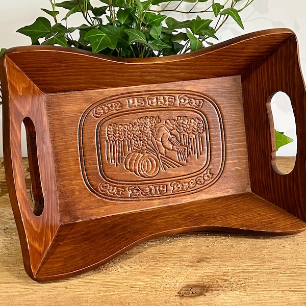 Wooden Bread Tray - Etsy