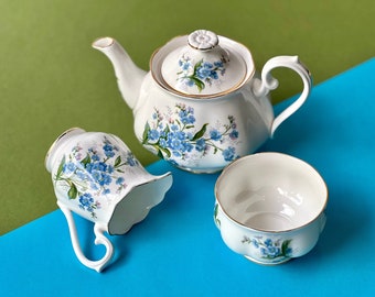 Royal Albert Forget-me-not Tea Collection - Etsy