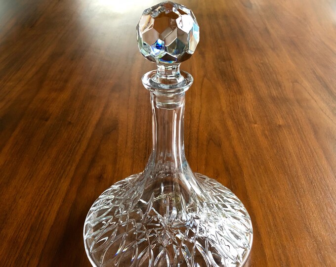 Crystal Decanter Samobor 24% Lead Hand Blown and Cut Croatian Crystal ...