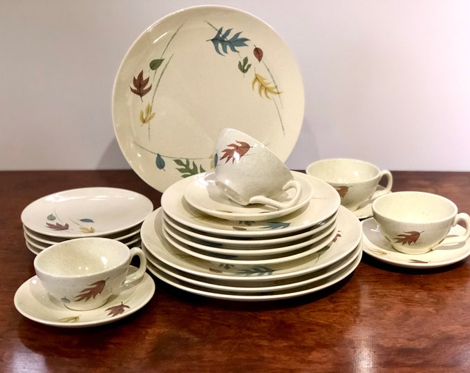 Vintage Mid Century Modern 20pc Set Dinnerware Autumn by Franciscan ...