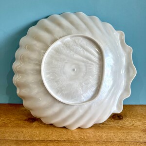 Extra Large White Pearlescent Plastic Bowl White Sea Shell - Etsy