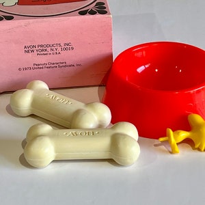 1973 Snoopy's Pal Woodstock - Peanuts Avon Soap Dish & Bone Soaps in ...
