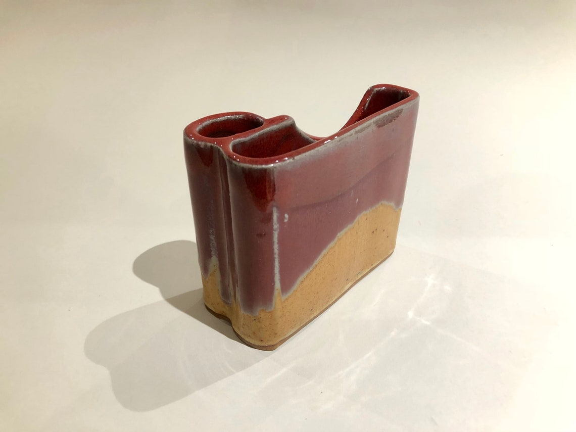 Smoky Mountain Pottery Two Tone Ceramic Art Modern Industrial - Etsy