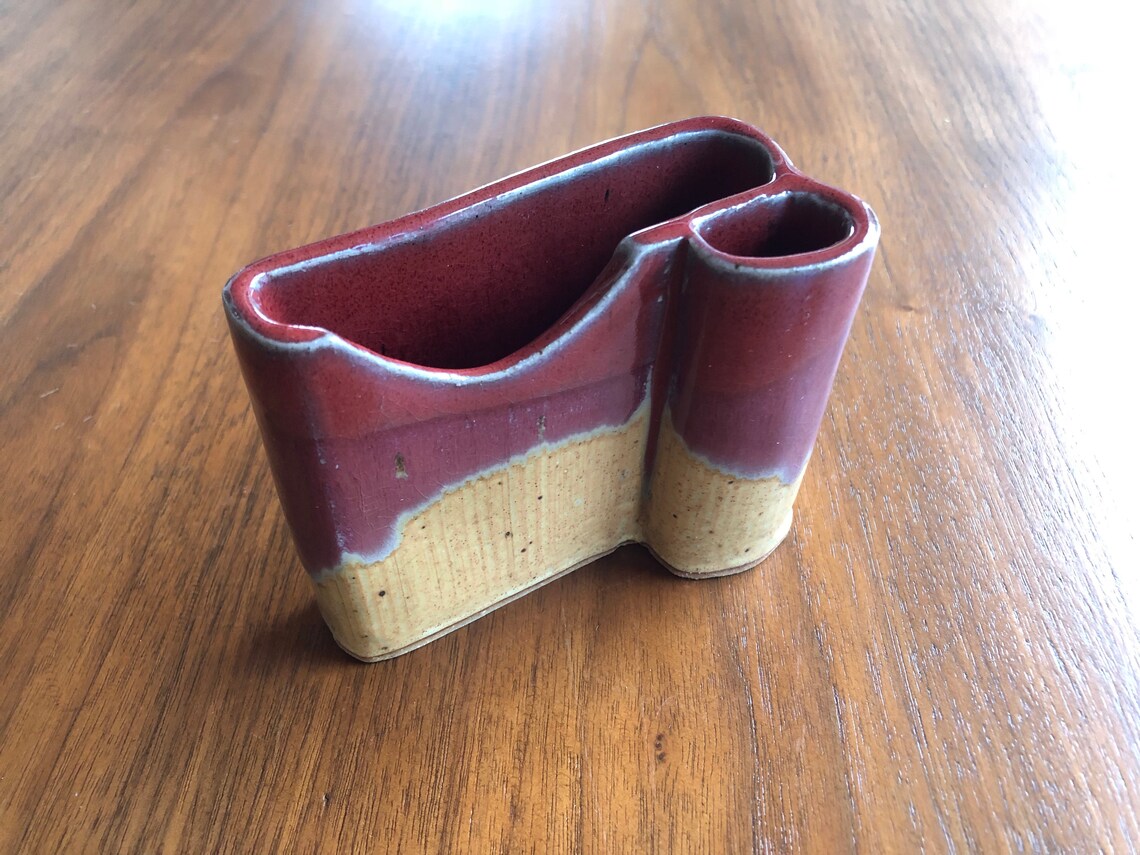 Smoky Mountain Pottery Two Tone Ceramic Art Modern Industrial - Etsy