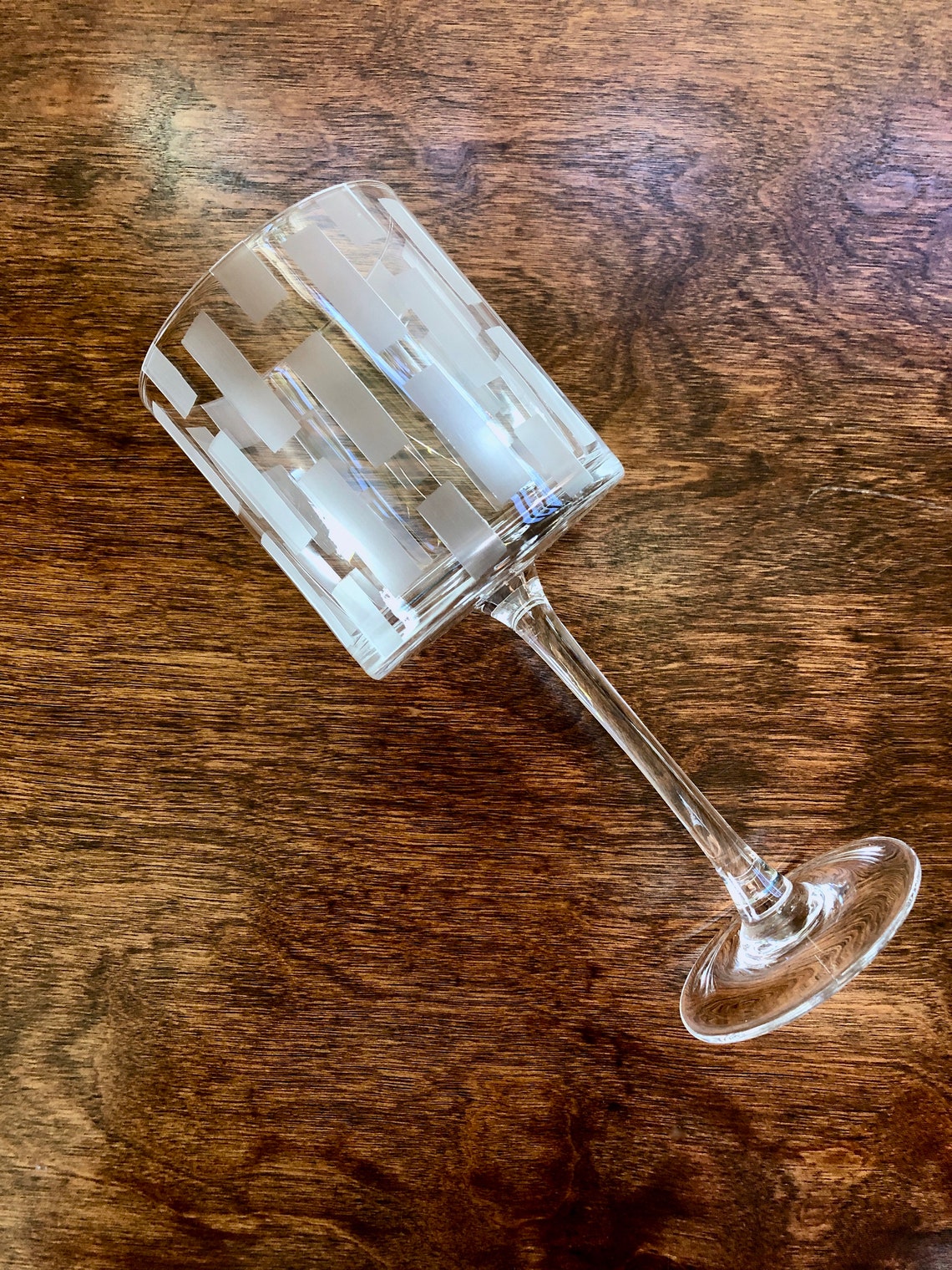 Stunning 12 Pc Set of MCM Glassware Water Goblets Wine | Etsy