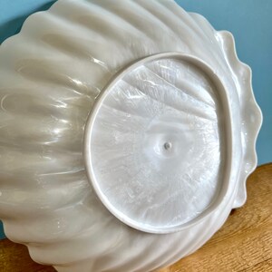 Extra Large White Pearlescent Plastic Bowl White Sea Shell - Etsy