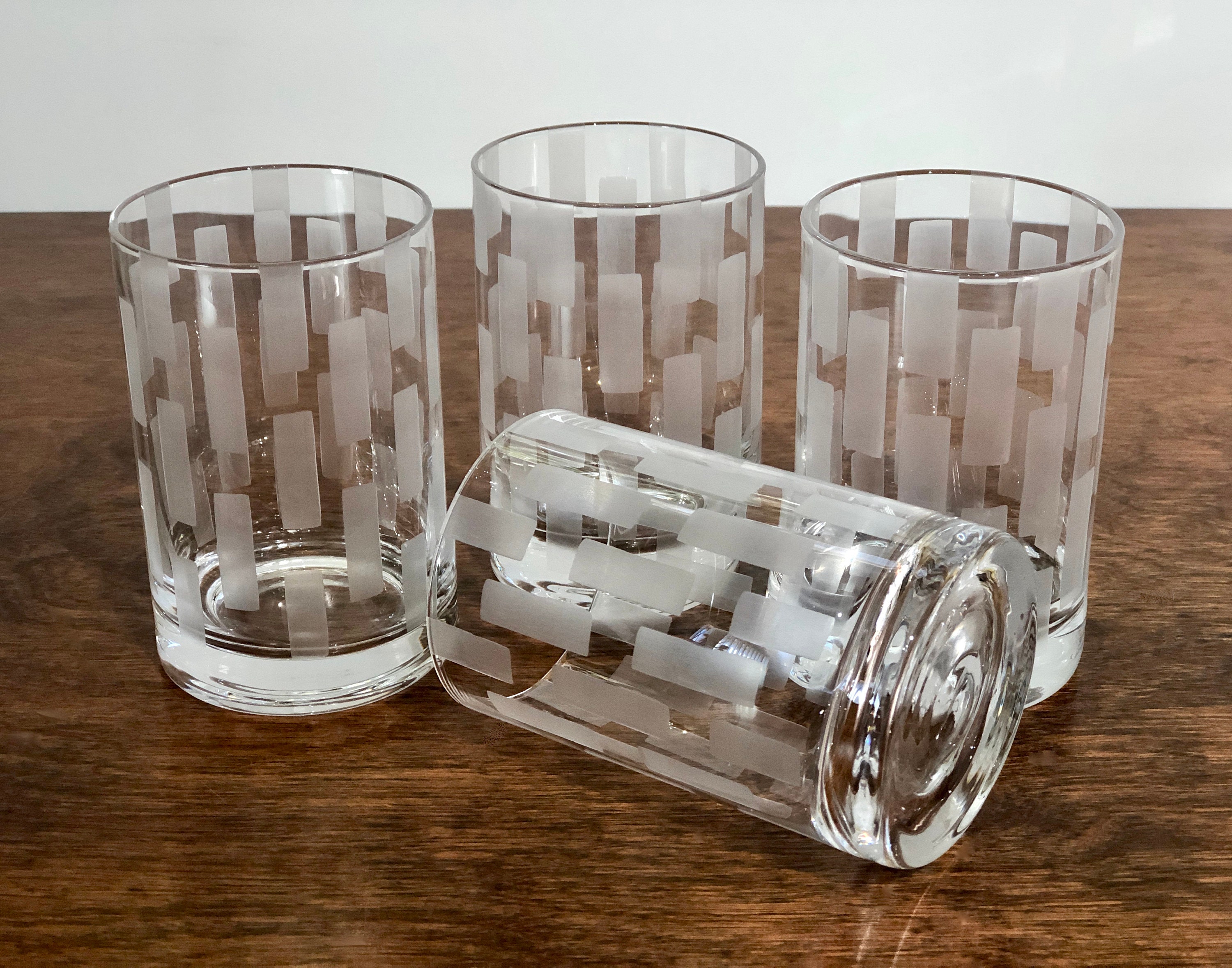 Stunning 12 Pc Set of MCM Glassware Water Goblets Wine - Etsy