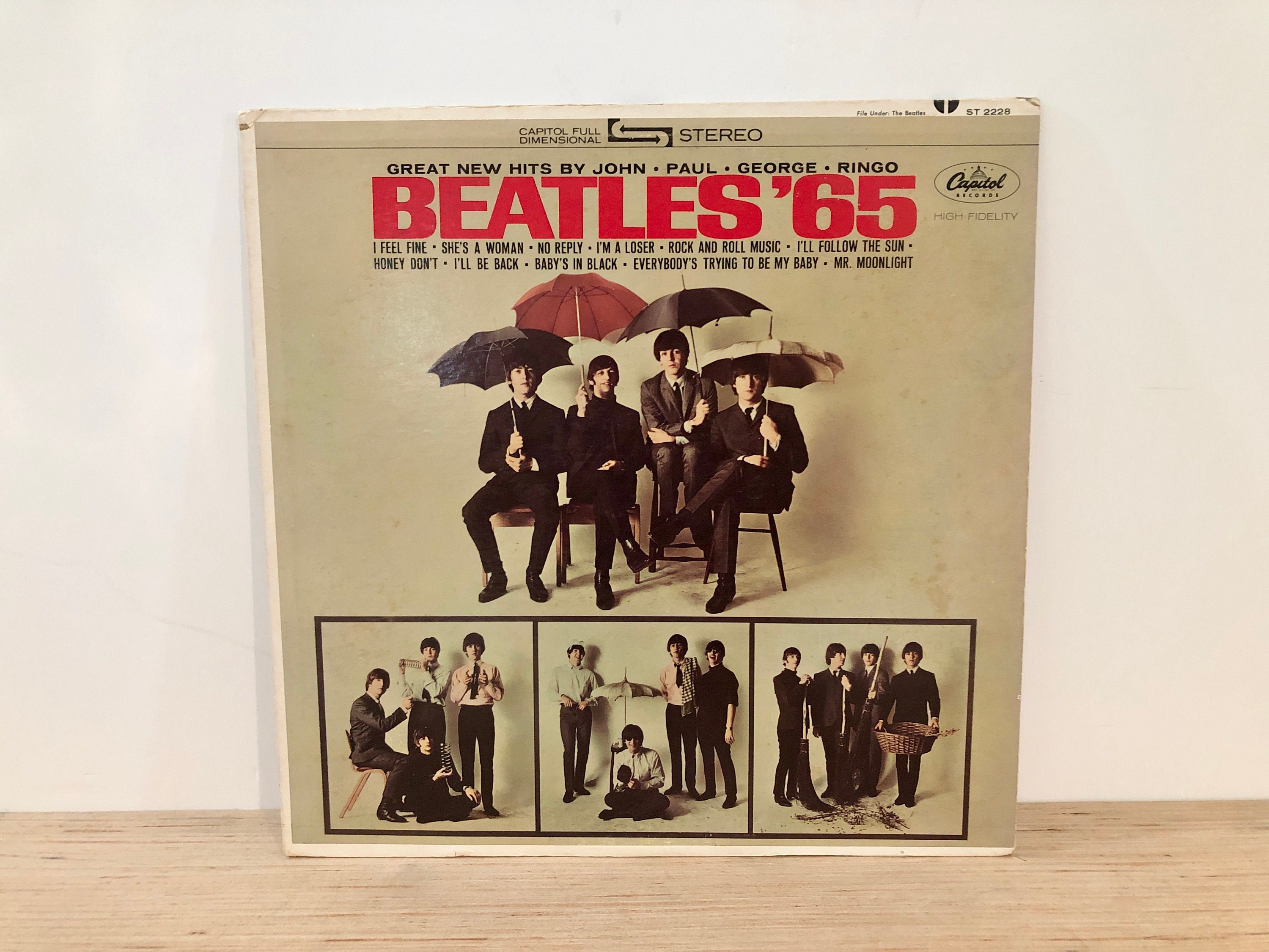 Vintage 1964 Vinyl LP Record Beatles '65 the Beatles - Etsy