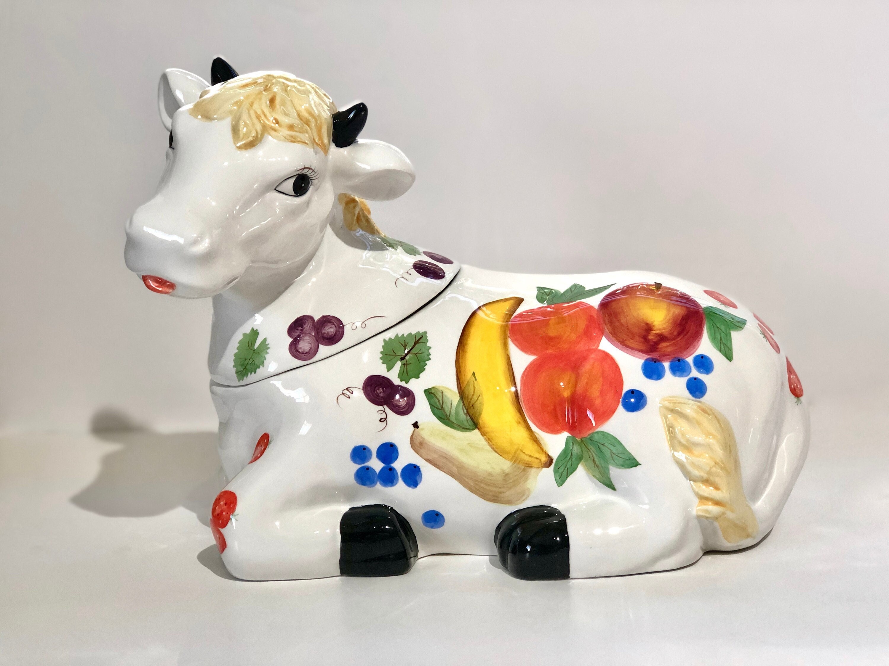 Les Fruits Cow Cookie Jar Ltd Edition La Moola-moola TM De - Etsy