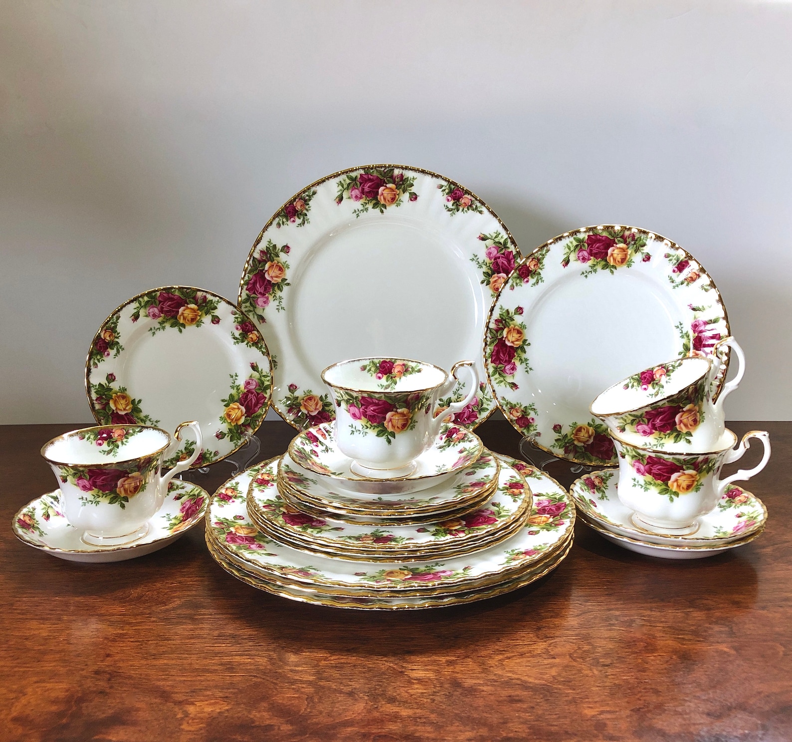 Royal Albert Old Country Roses Dinnerware, 20-piece Set, Bone China - Etsy
