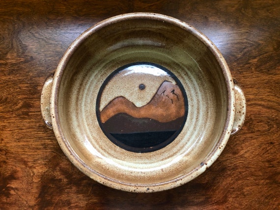 Beautiful Original Signed Pottery Glazed Two Handle Casserole | Etsy